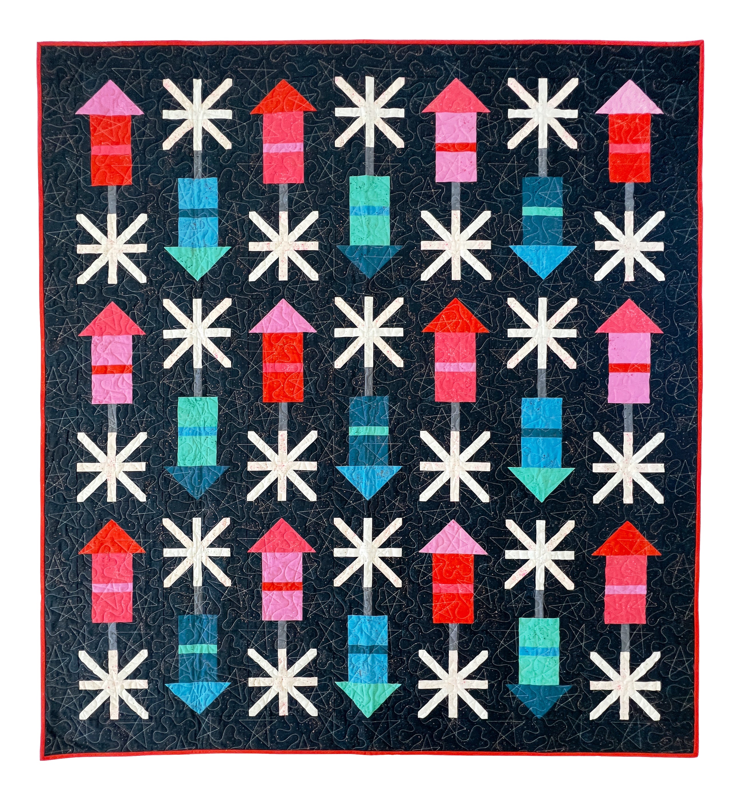 PRINTED Firecracker Quilt Pattern – Pen and Paper Patterns