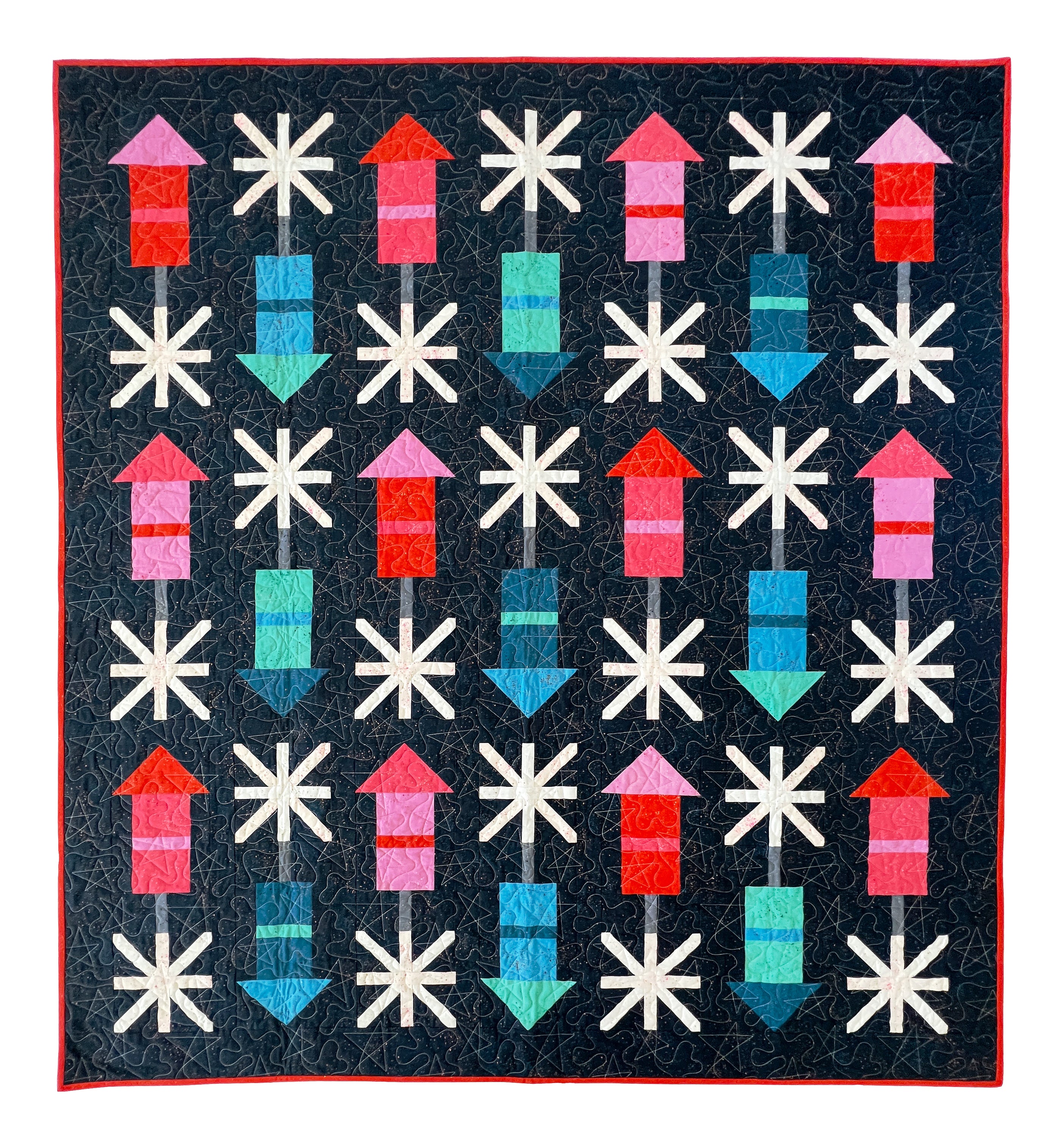 PRINTED Firecracker Quilt Pattern – Pen and Paper Patterns