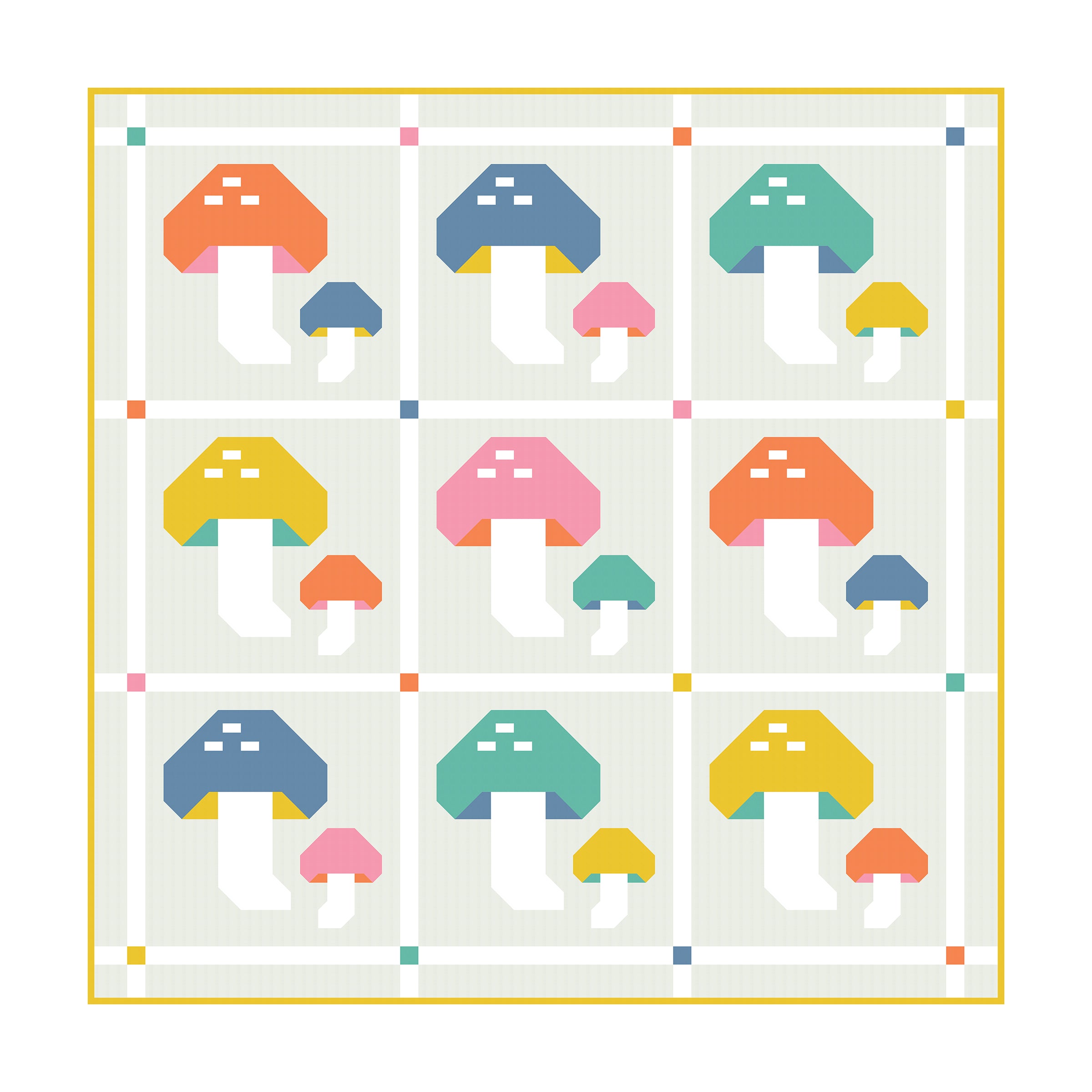 PDF Forest Fungi Quilt Pattern – Pen and Paper Patterns