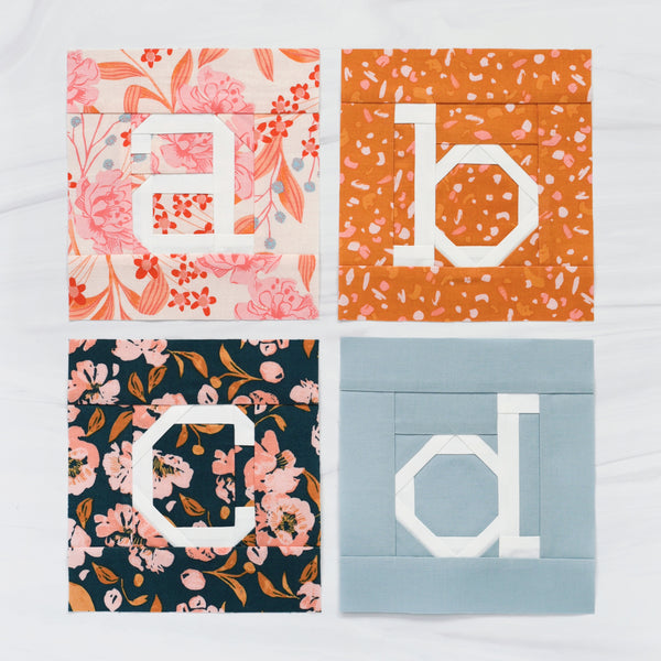 PDF Foundation Paper Piecing Letter Block Pattern – Pen and Paper Patterns