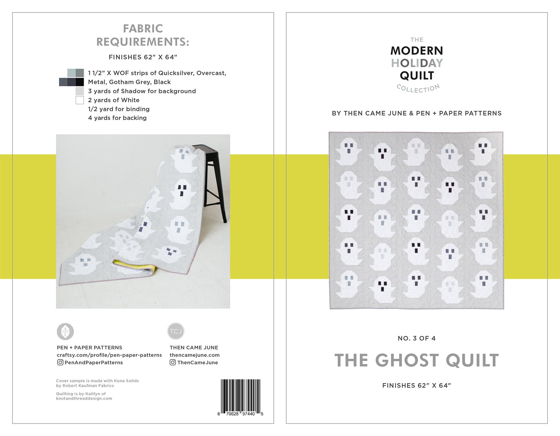 PDF The Ghost Quilt Pattern – Pen and Paper Patterns