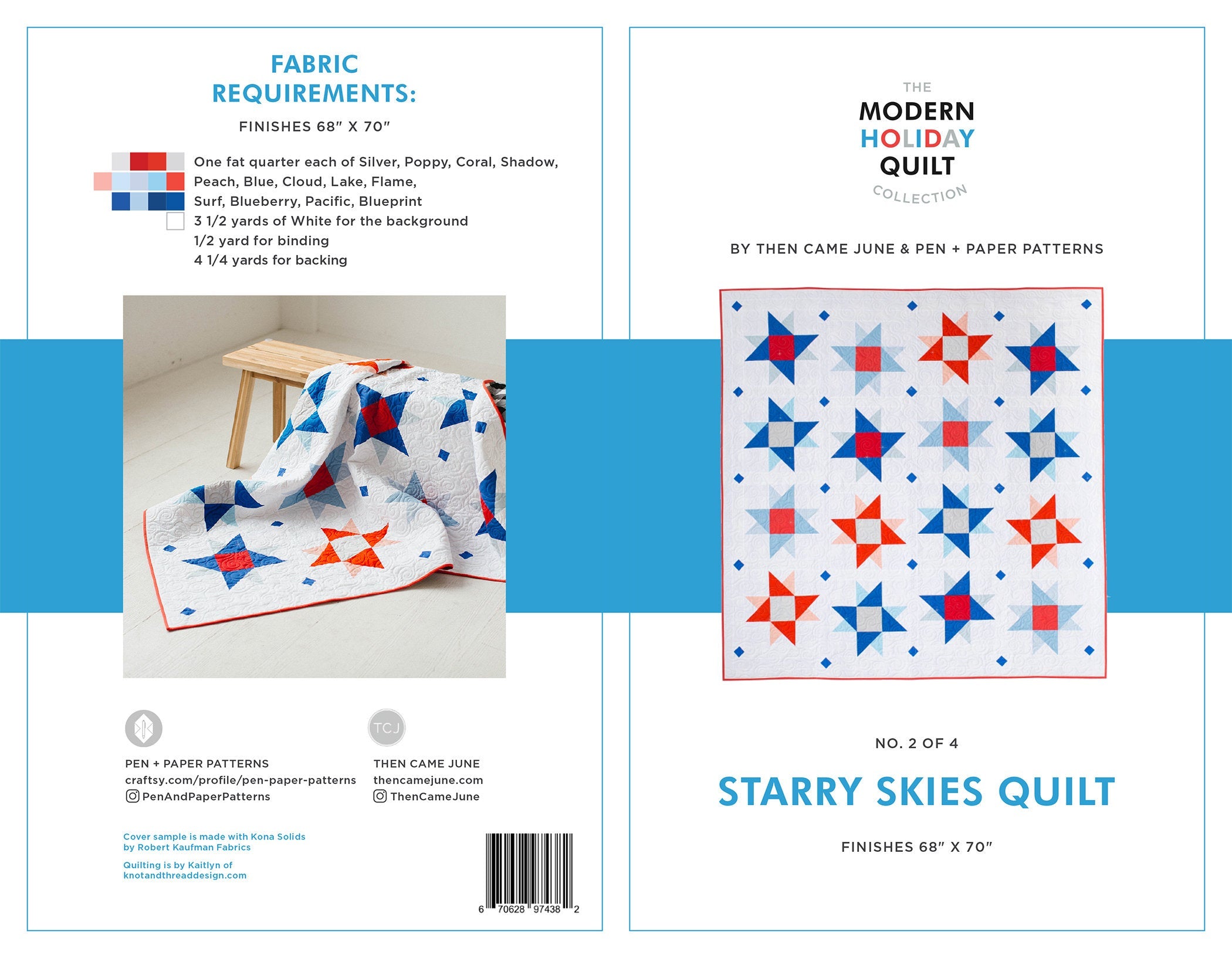 PDF Starry Skies Quilt Pattern – Pen and Paper Patterns