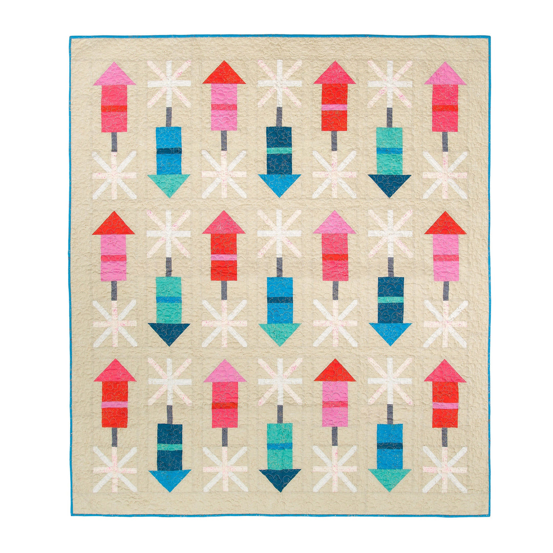 PRINTED Firecracker Quilt Pattern – Pen and Paper Patterns